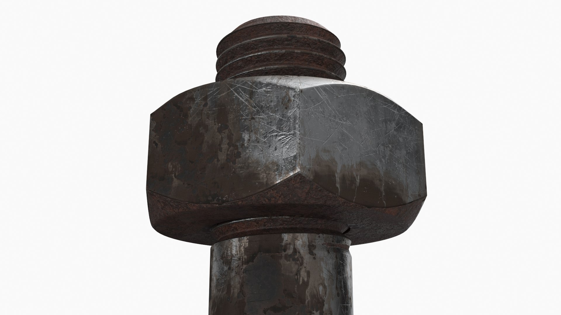 Rusted Metal Hex Bolt 3D - TurboSquid 2116400