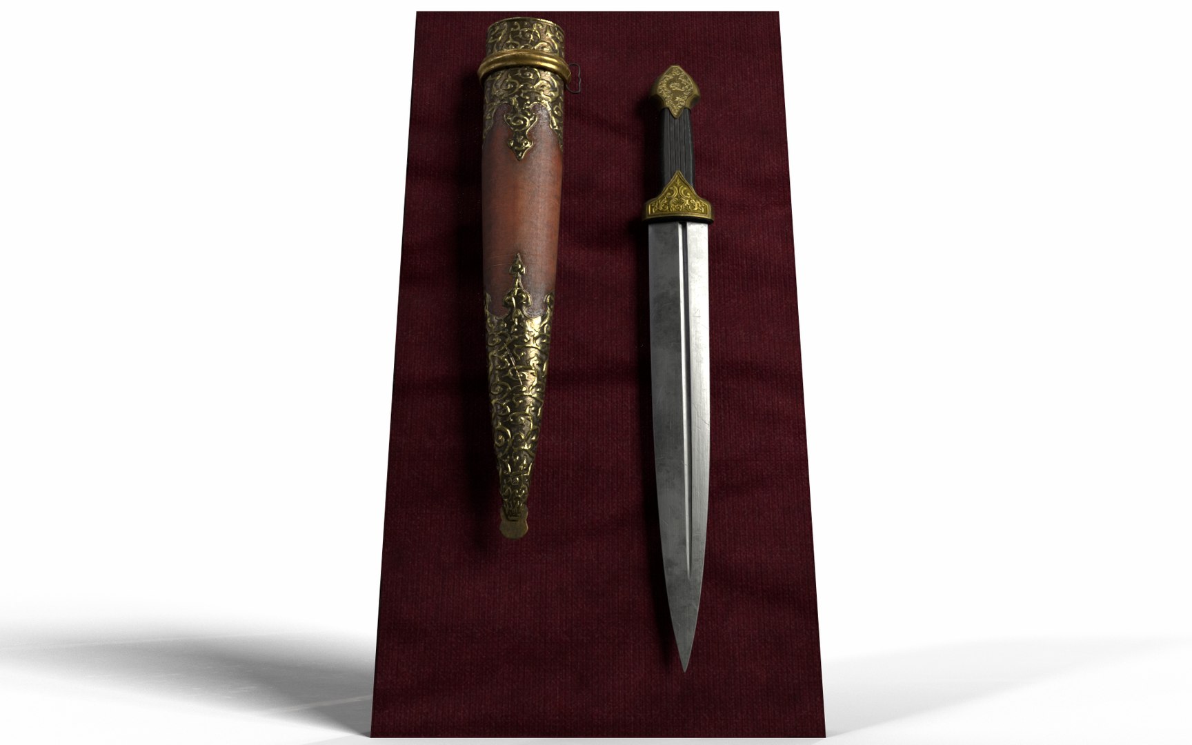 Decorative dagger 3D model - TurboSquid 1271908