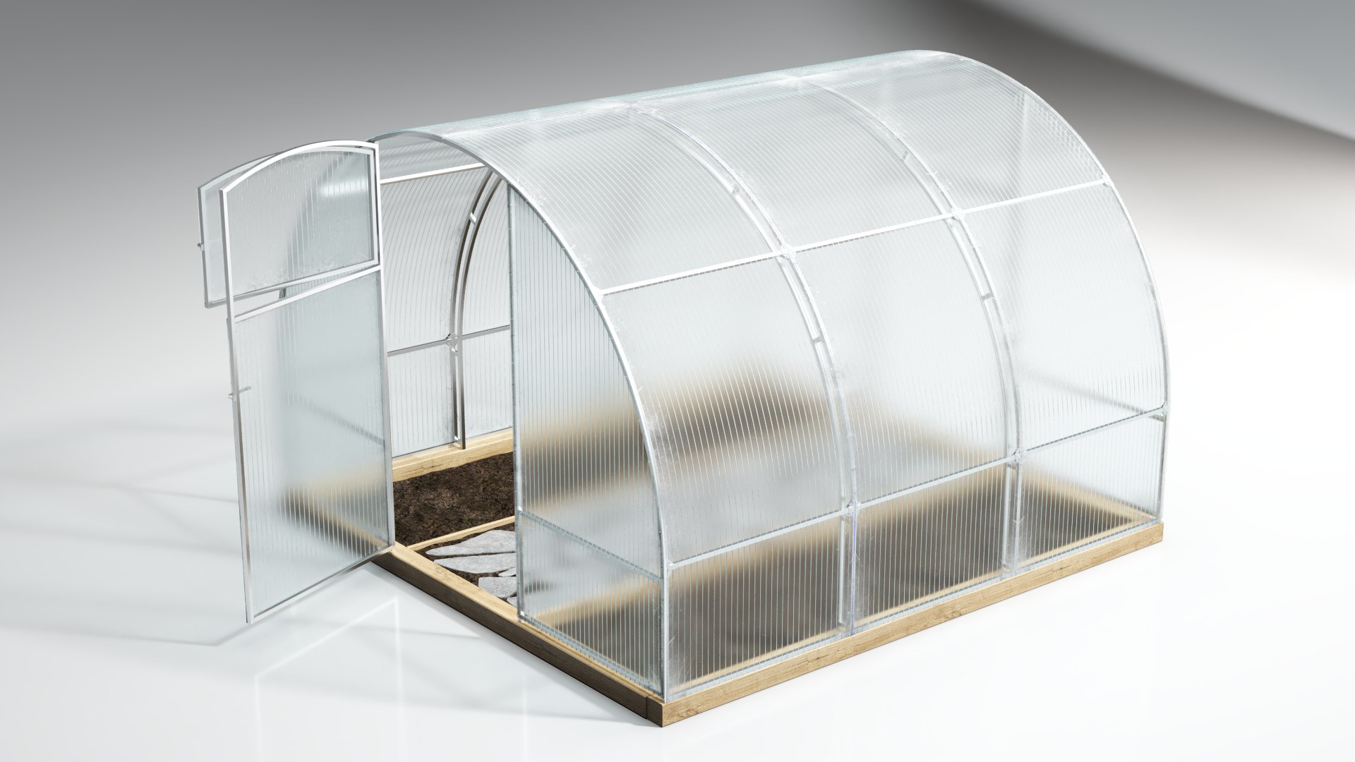 Greenhouse 3D model - TurboSquid 2053968