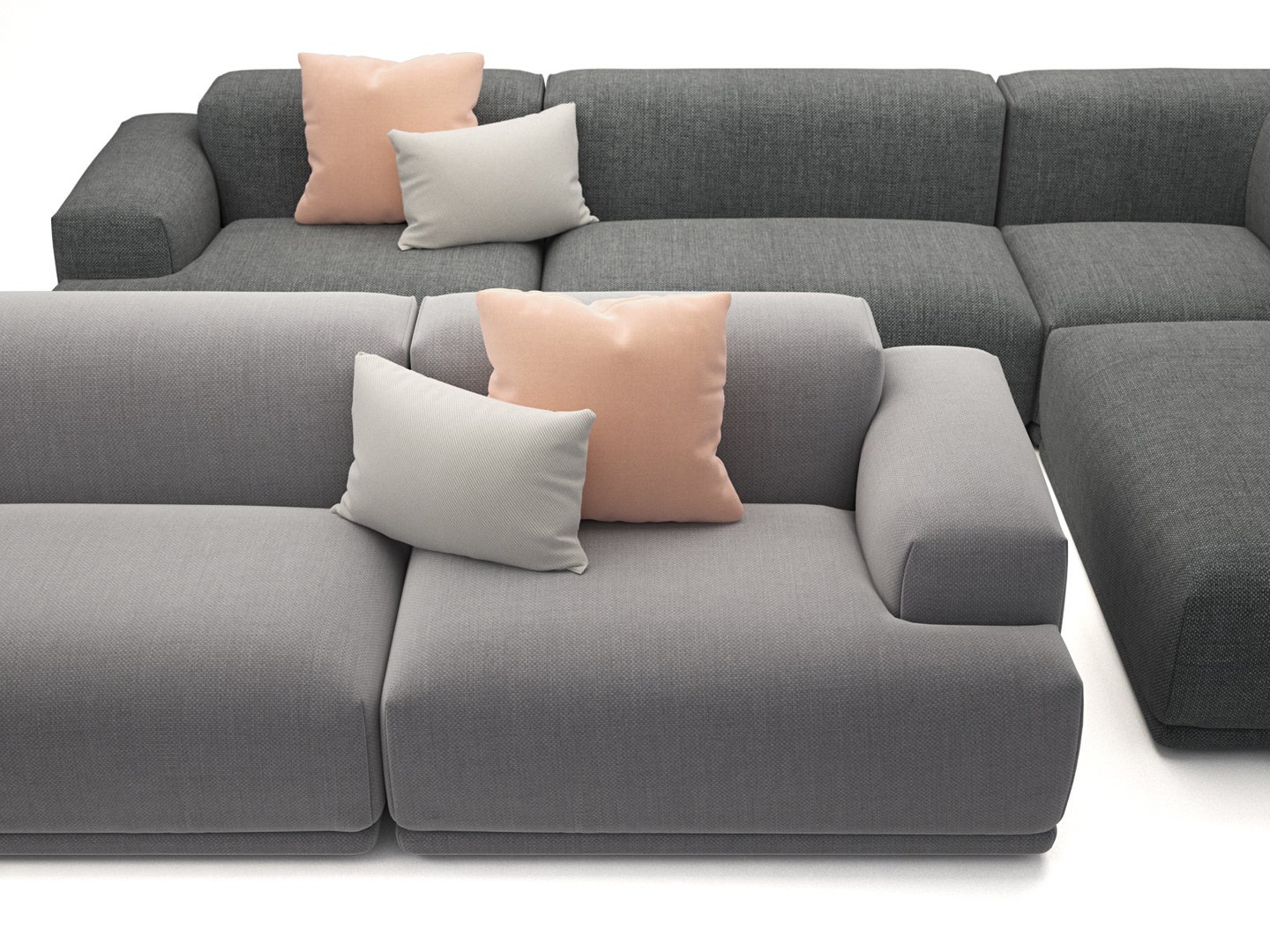 3D Connect 3-seater Corner 3 Model - TurboSquid 1161190