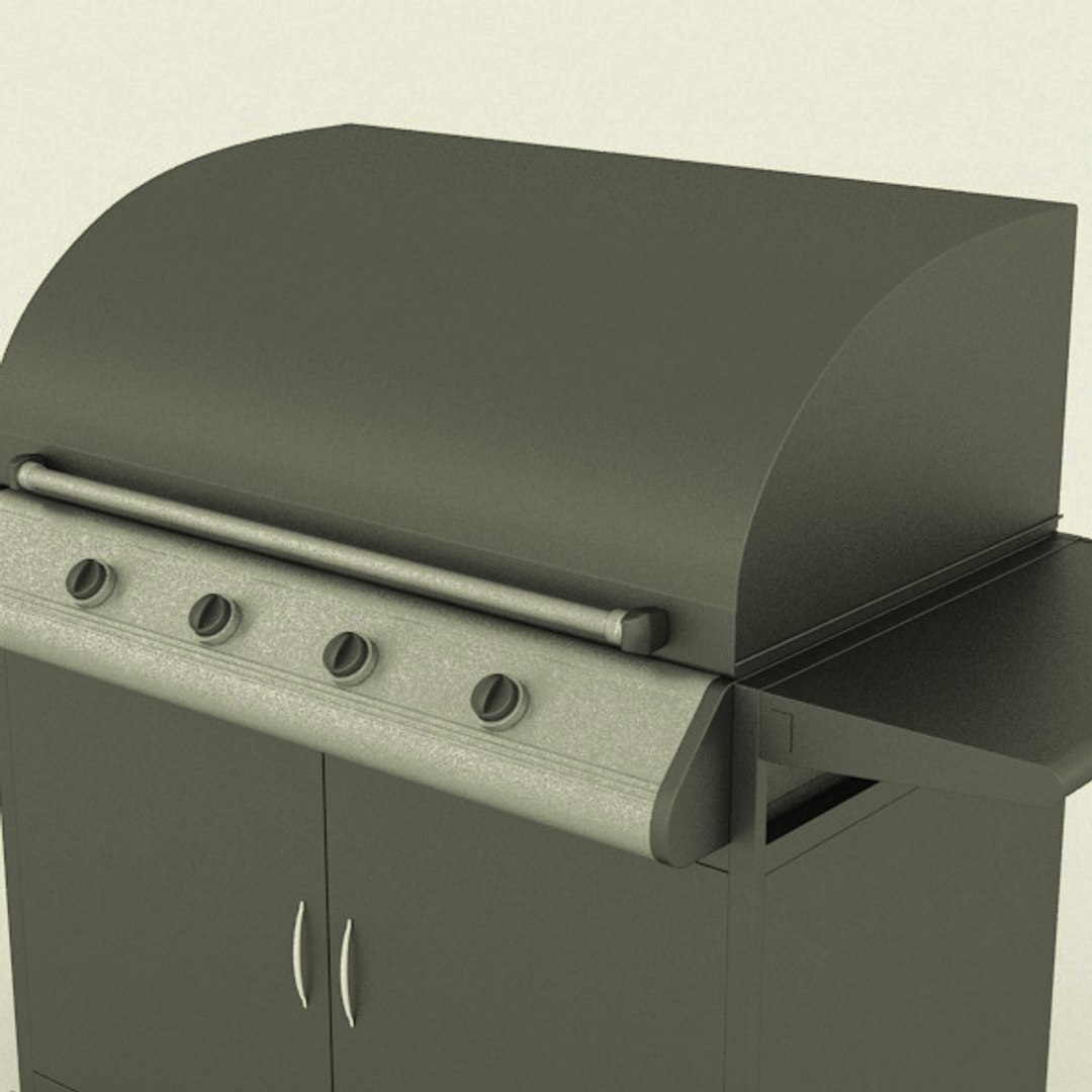 barbecue 3d obj
