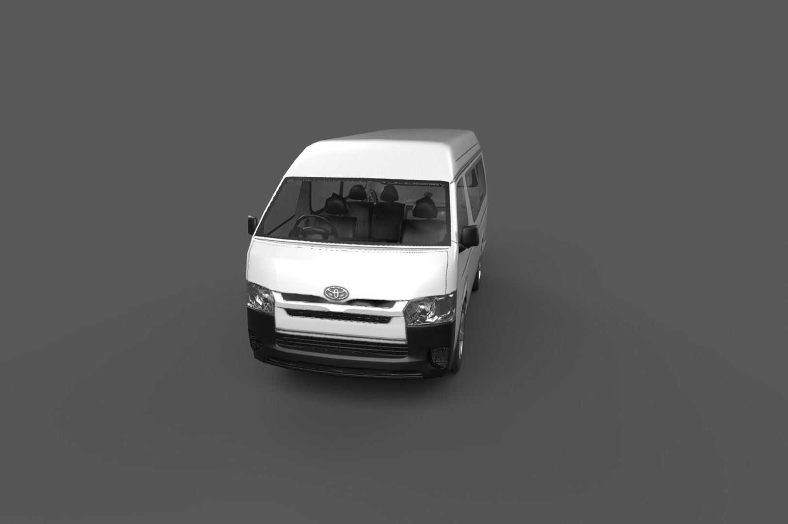 Toyota Hiace Passenger Van 3D Model - TurboSquid 1579733