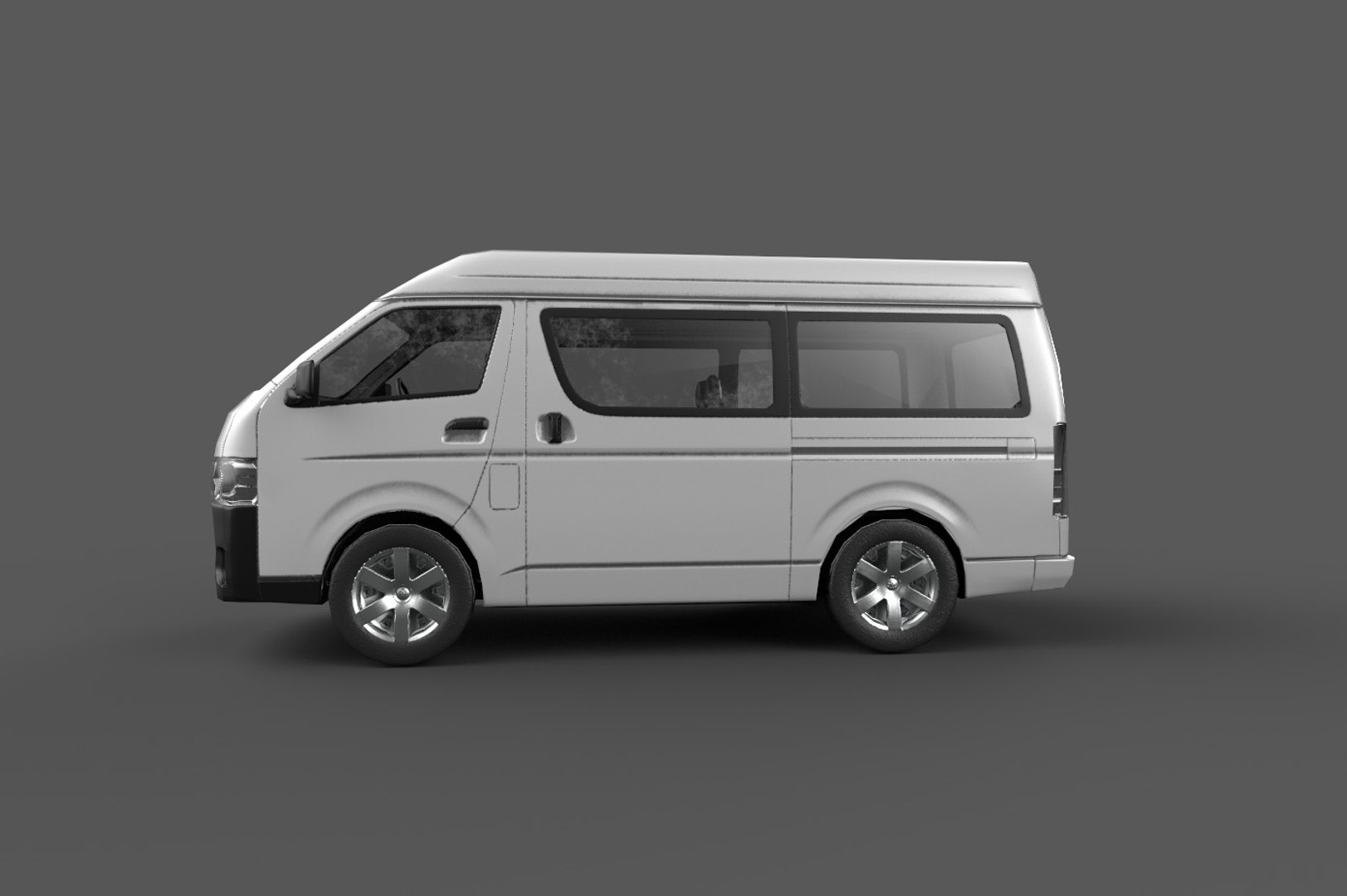 Toyota Hiace Passenger Van 3D Model - TurboSquid 1579733