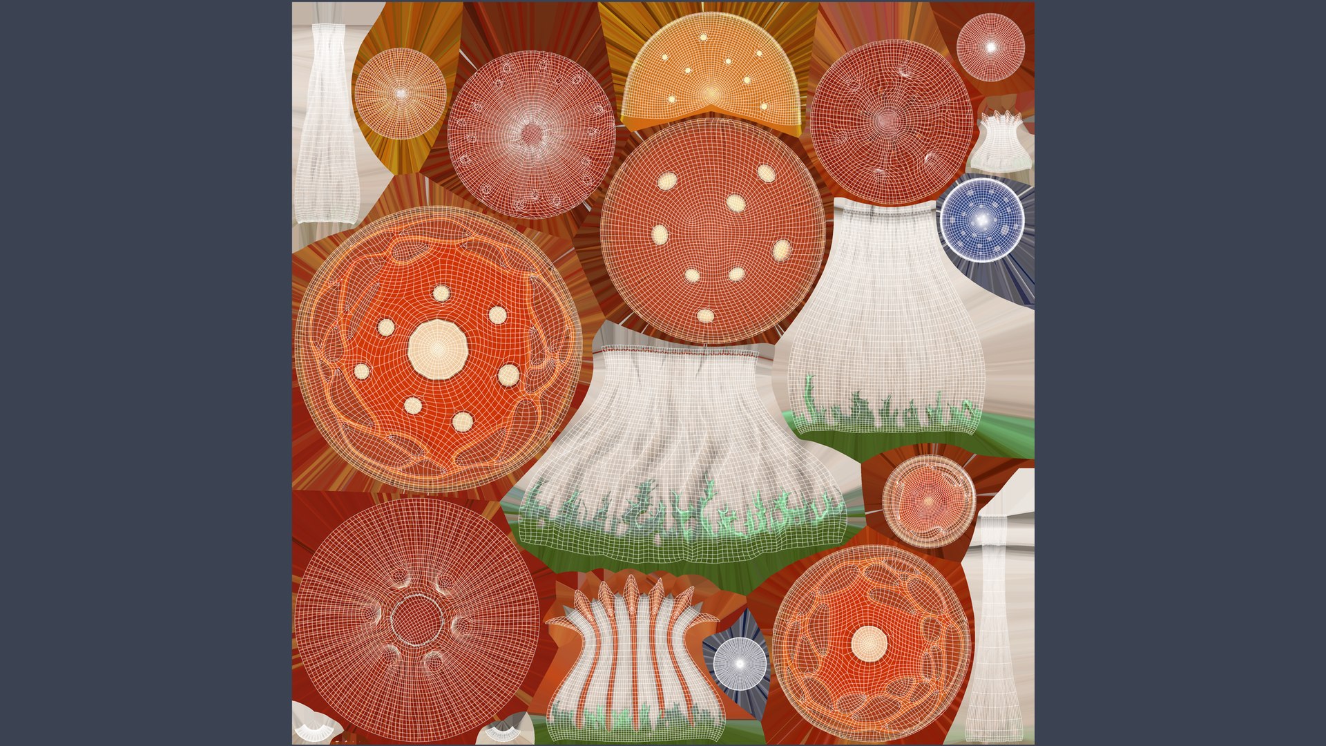 3D Stylized Mushrooms Model - TurboSquid 2426504