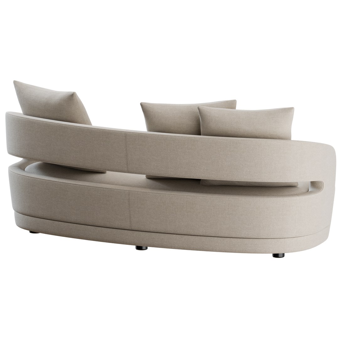 Lucio Curved Sofa 3D - TurboSquid 2281267