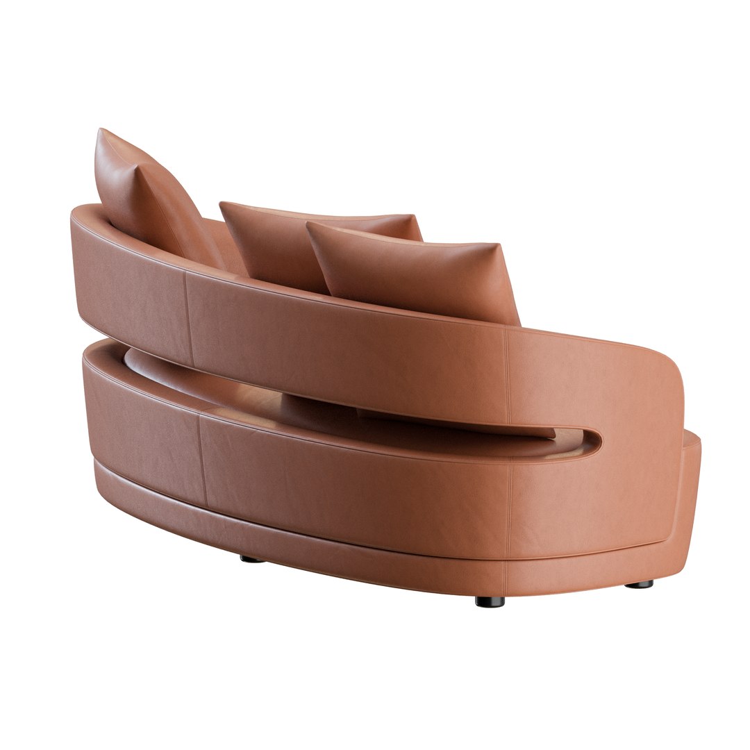 Lucio Curved Sofa 3D - TurboSquid 2281267