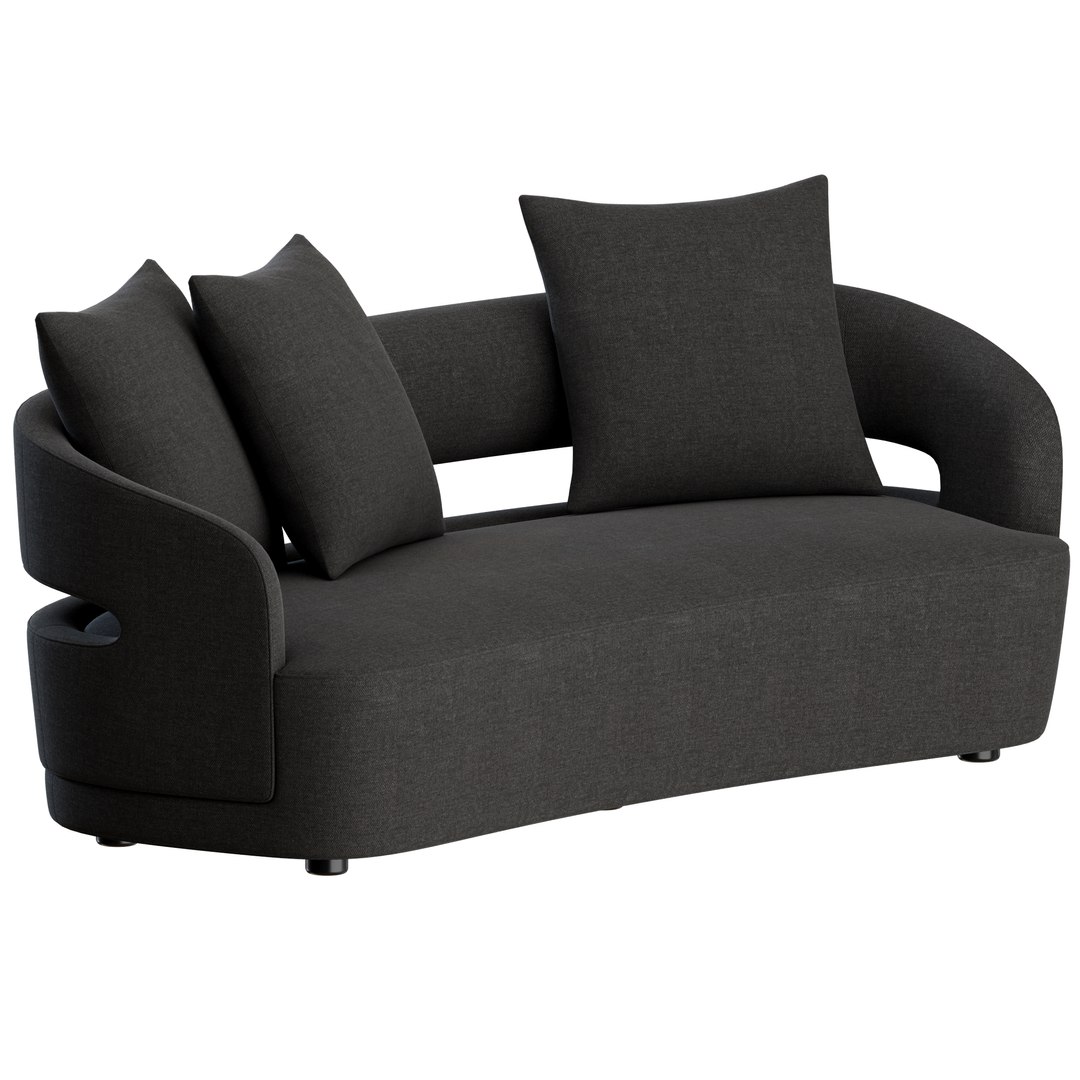 Lucio Curved Sofa 3D - TurboSquid 2281267