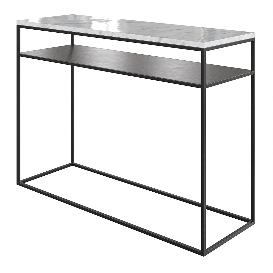 White Marble Stone Console 3D Model - TurboSquid 2232041