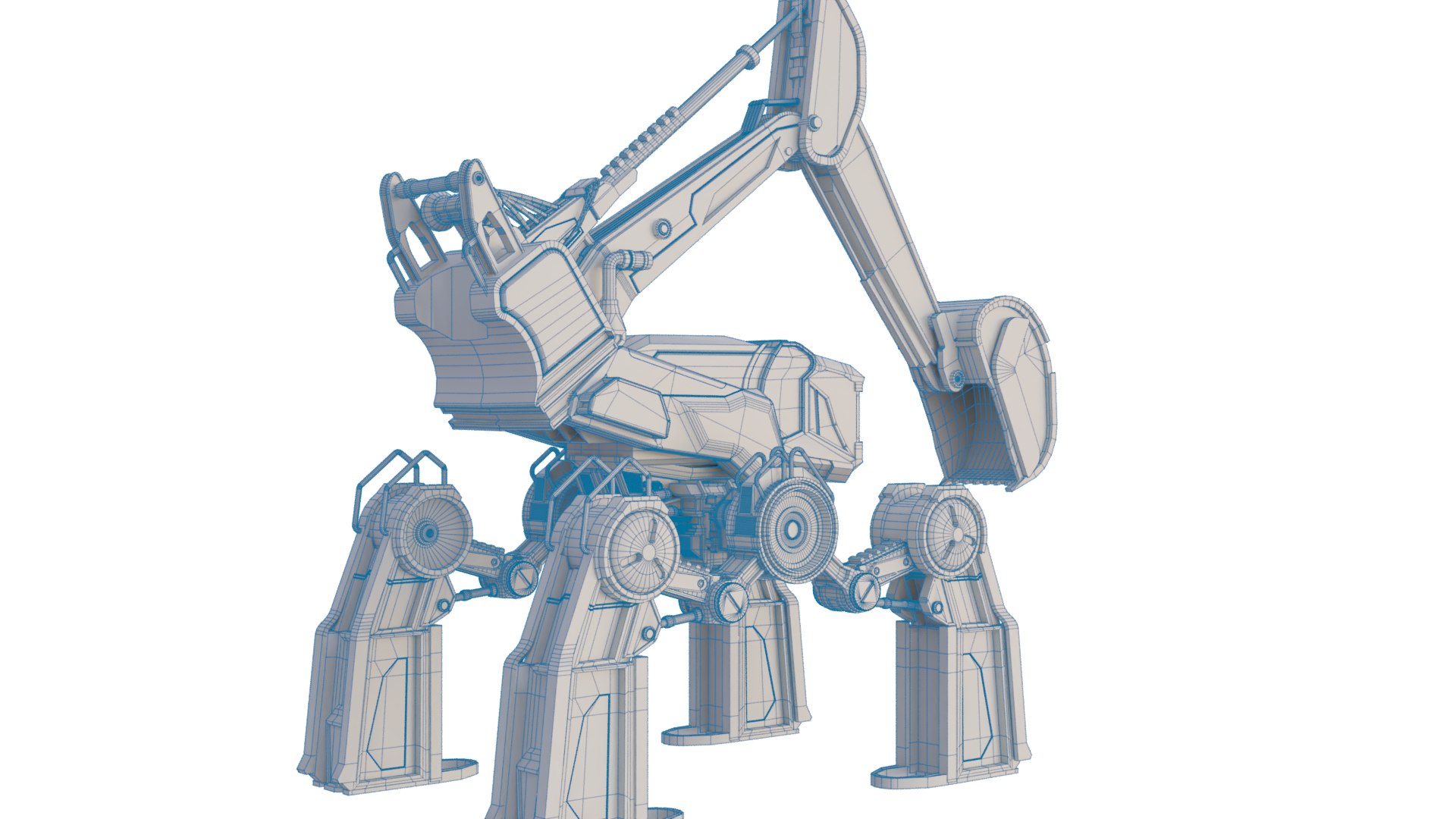 Excavator 3D model - TurboSquid 1980998