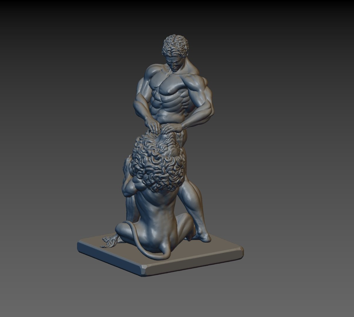 3D Samson And Lion 3D Print - TurboSquid 1871927