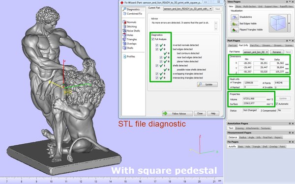 3D Samson and lion 3D print - TurboSquid 1871927