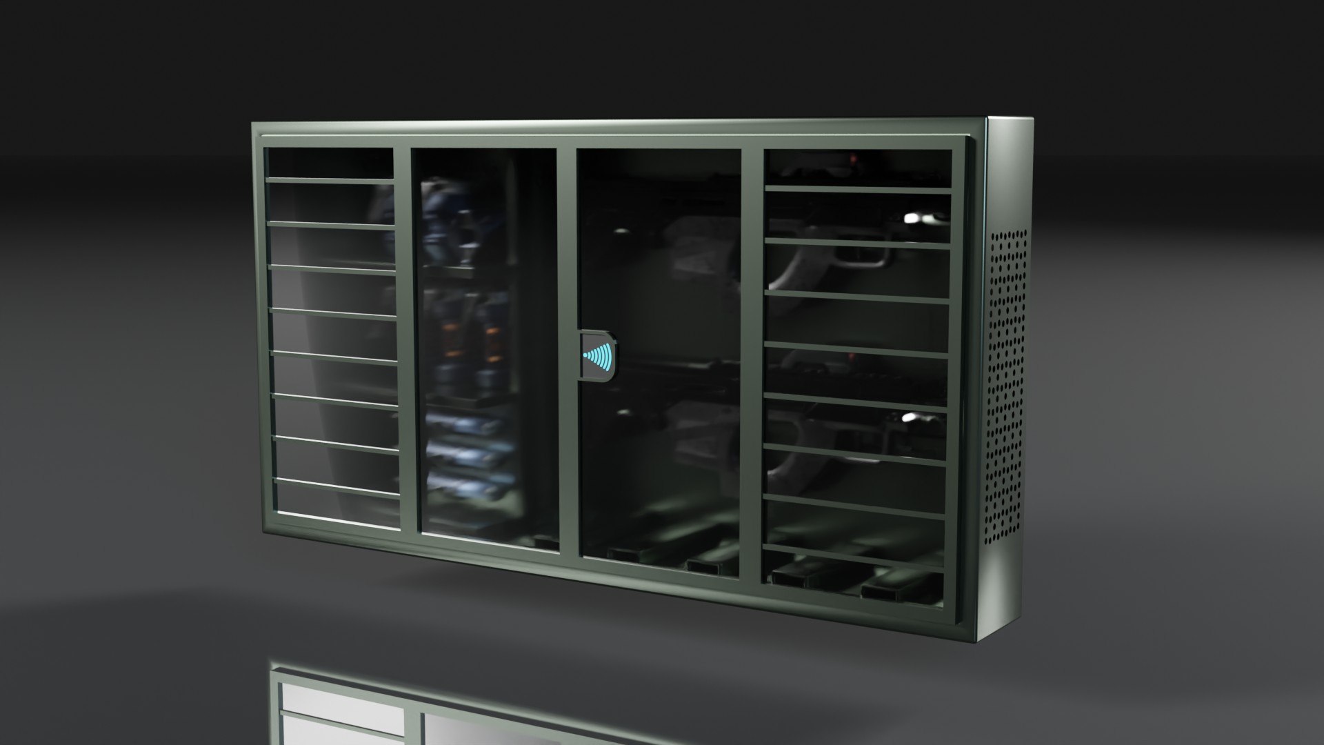 3D Sci-Fi Weapons Locker - TurboSquid 2062810