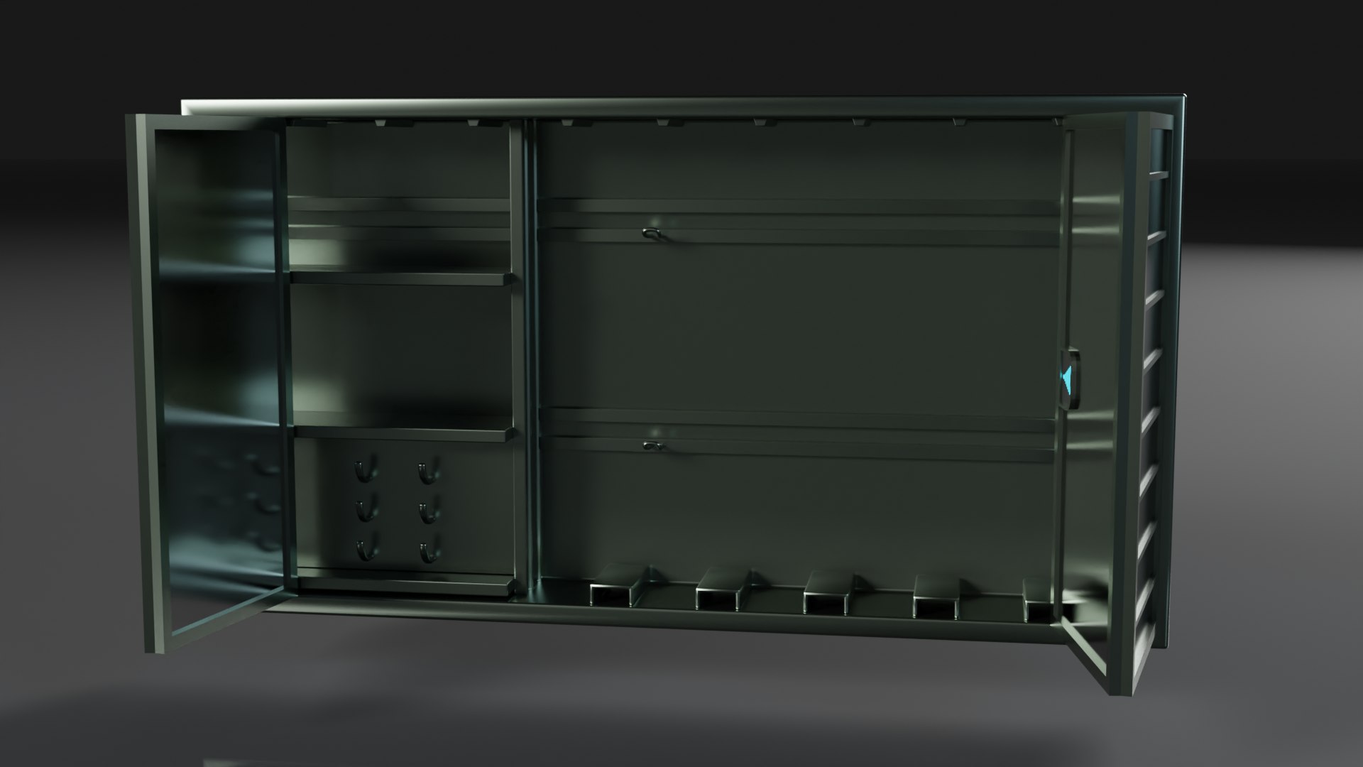 3D Sci-Fi Weapons Locker - TurboSquid 2062810