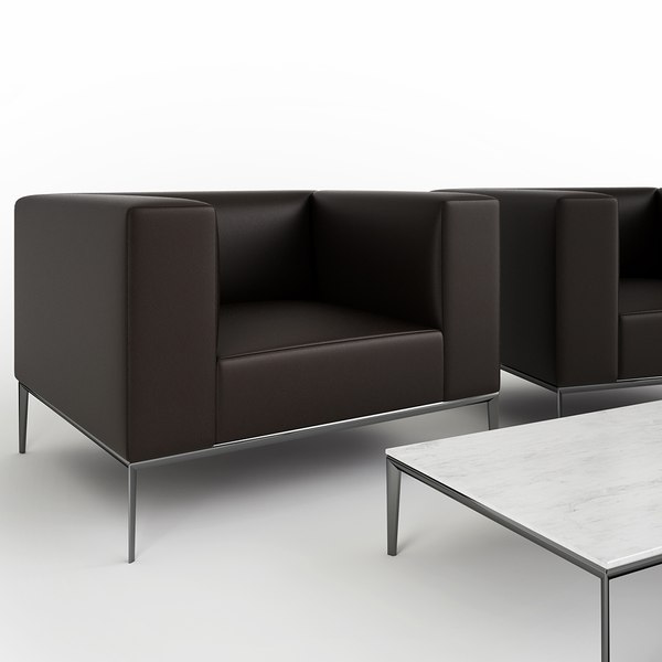 single soft seat leather 3ds