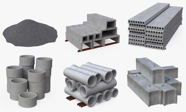modelo 3d Gran Colección de Materiales de Construcción - TurboSquid 2293979