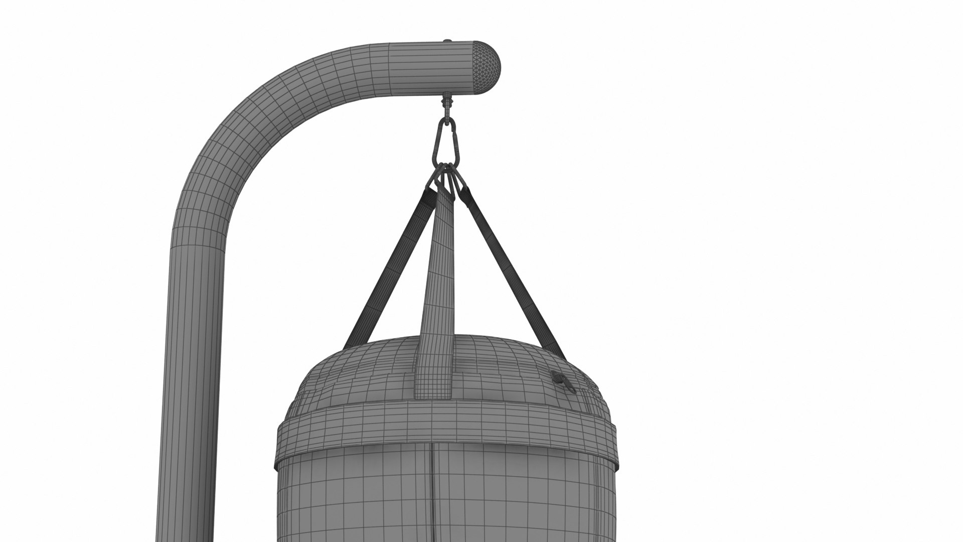 3D Model Boxing Angle Bag With Stand - TurboSquid 1959277