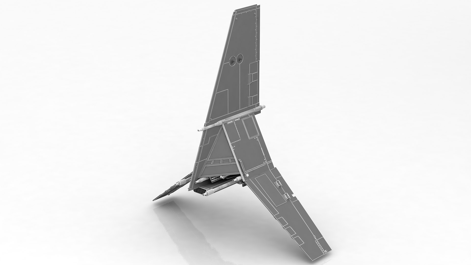 Sky hopper spacecraft shuttle 3D model - TurboSquid 1622897