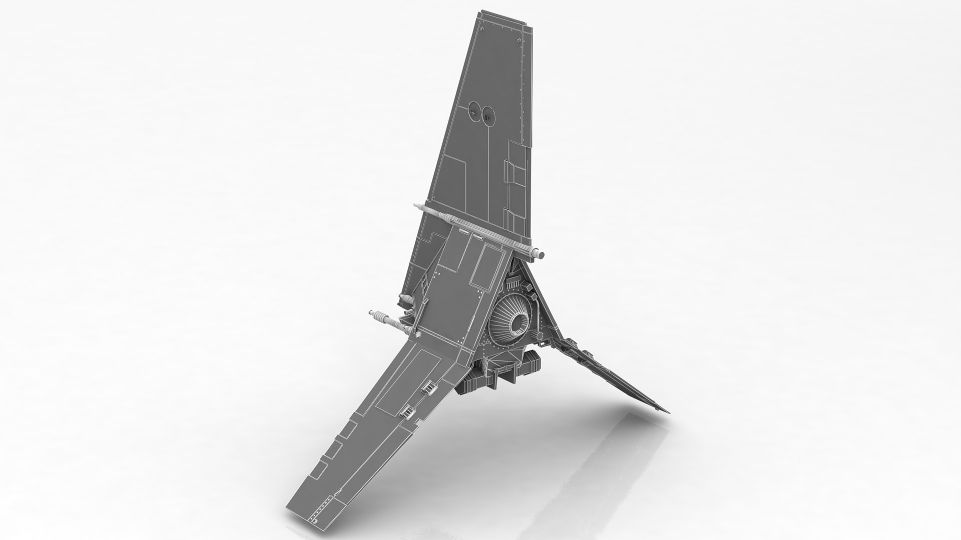 Sky hopper spacecraft shuttle 3D model - TurboSquid 1622897