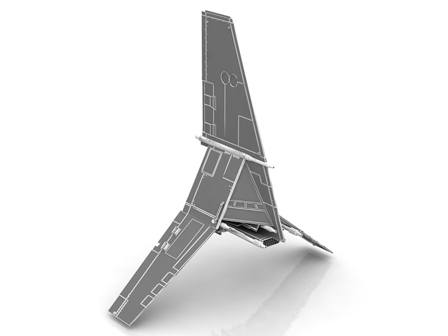 Sky hopper spacecraft shuttle 3D model - TurboSquid 1622897