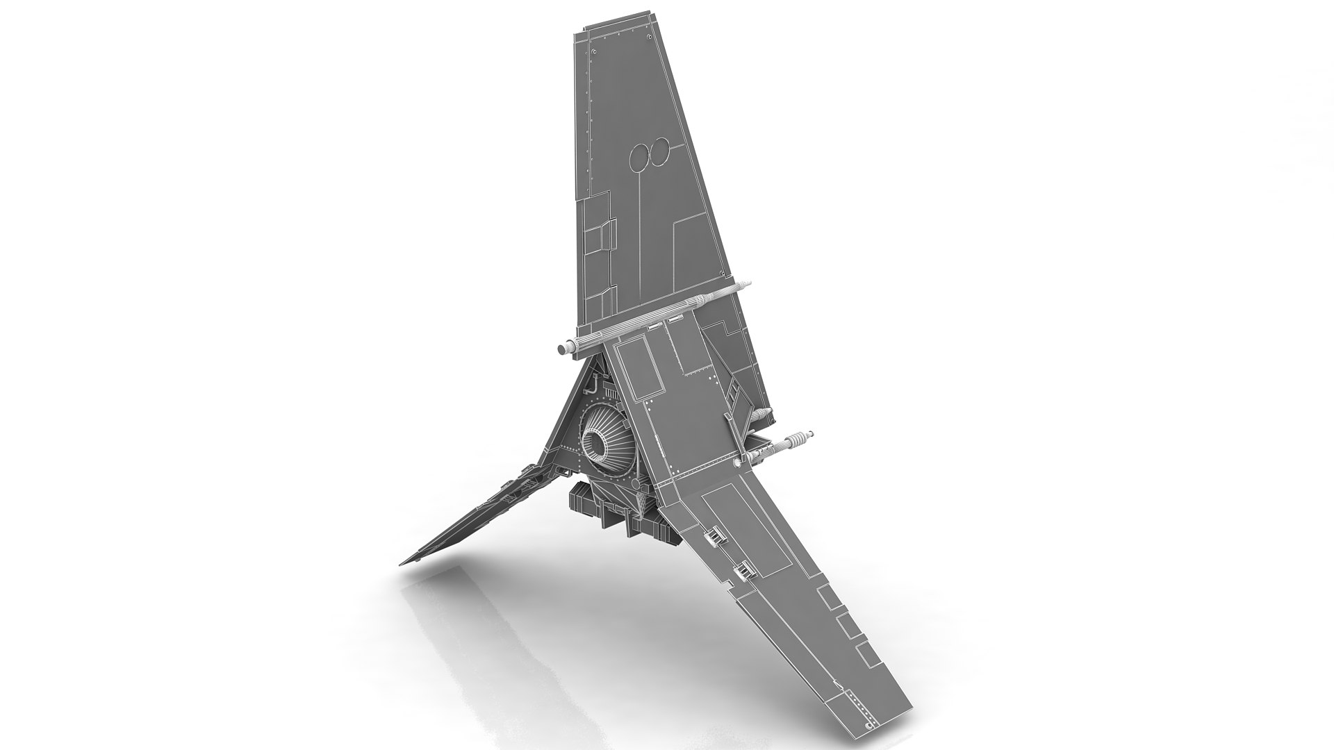 Sky hopper spacecraft shuttle 3D model - TurboSquid 1622897