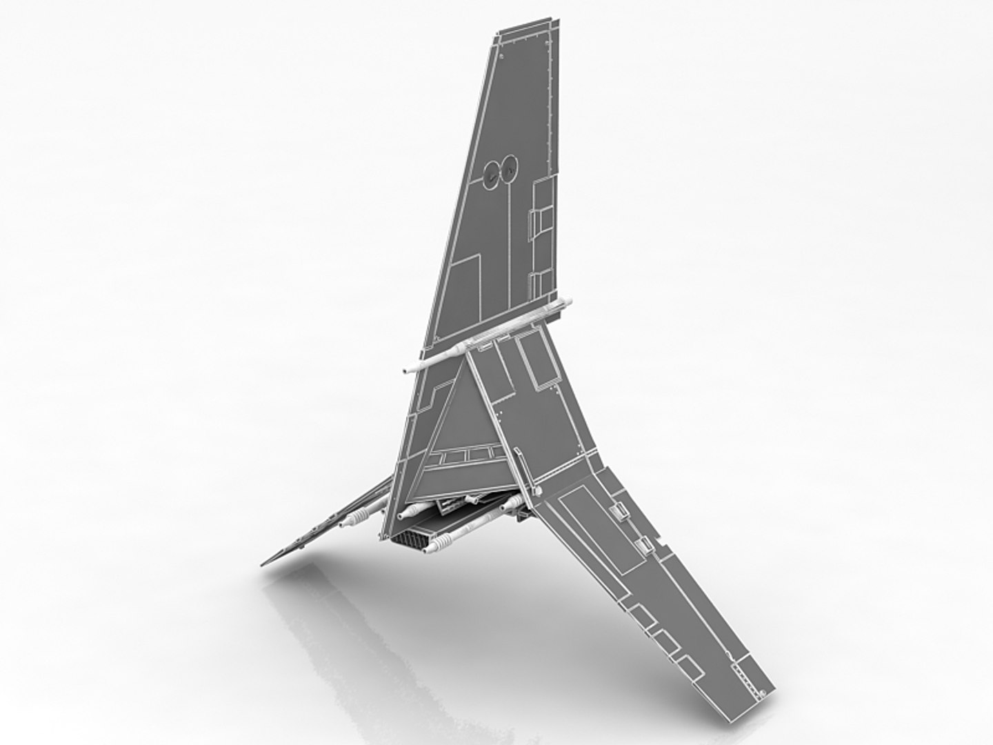 Sky hopper spacecraft shuttle 3D model - TurboSquid 1622897