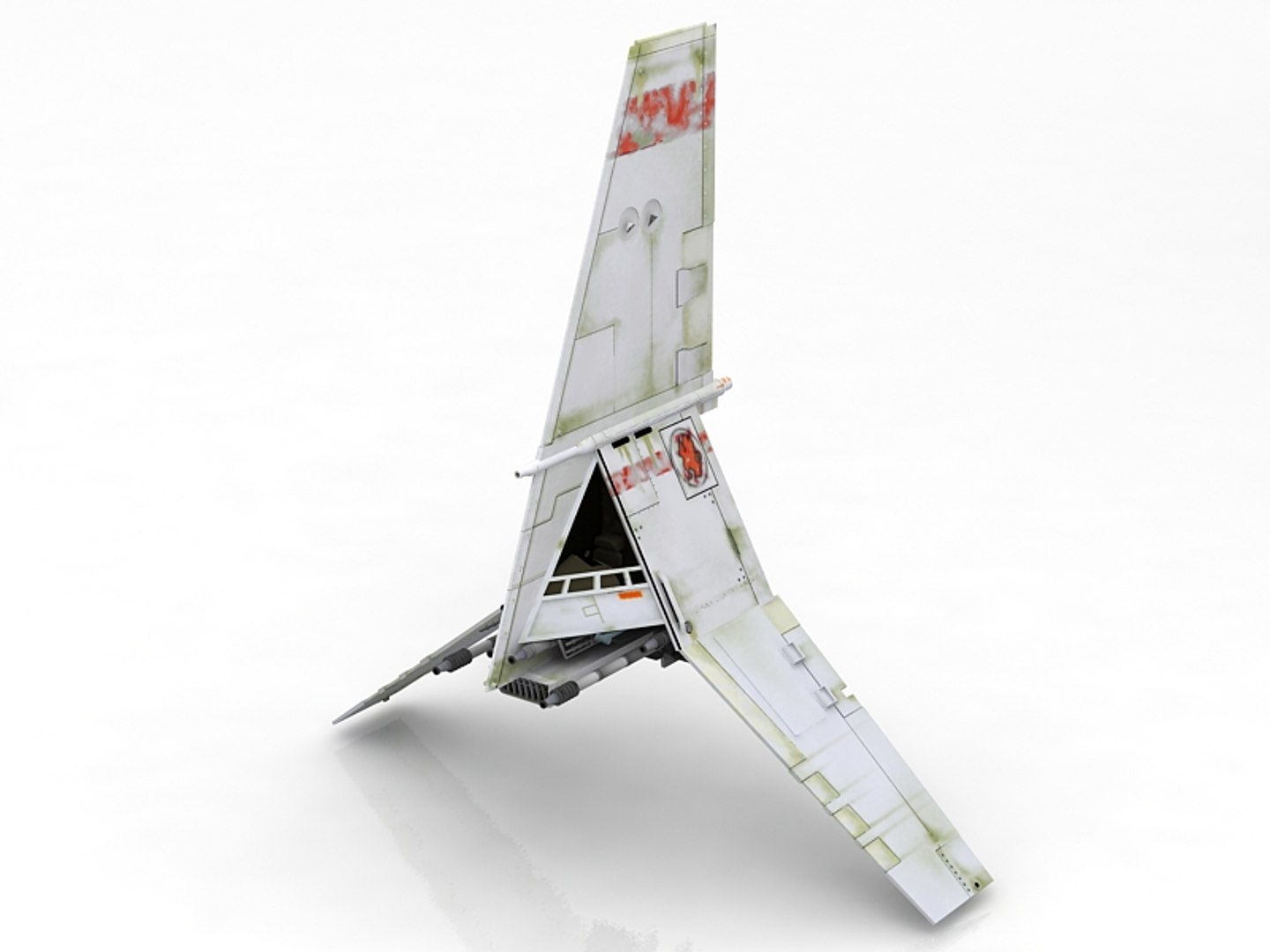 Sky hopper spacecraft shuttle 3D model - TurboSquid 1622897