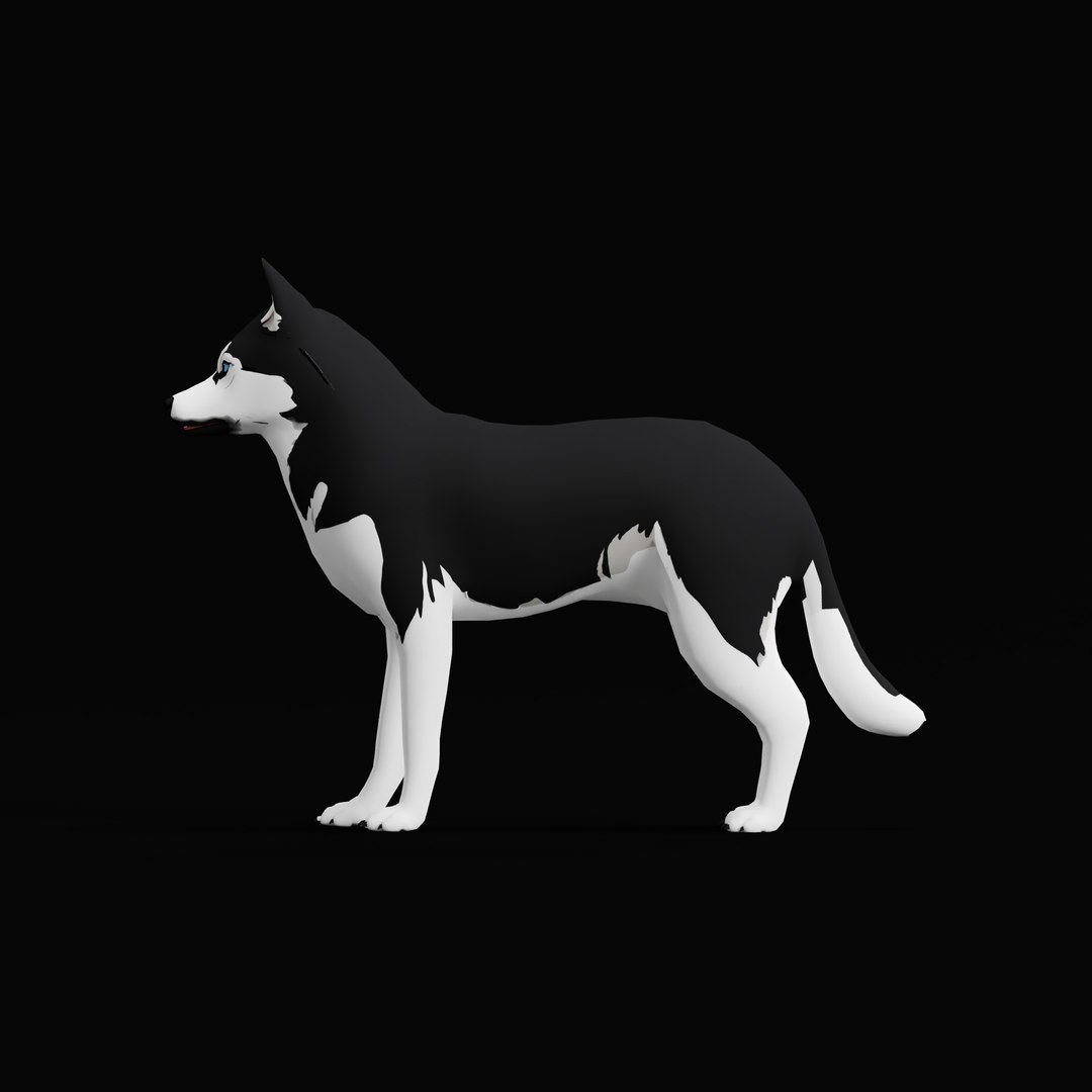 3D Husky Stylized Dog - TurboSquid 2509946