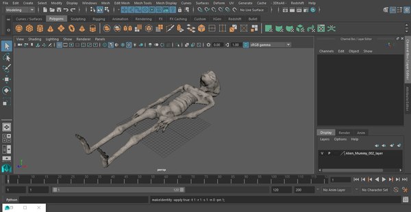 modelo 3d Momia alienígena - TurboSquid 2156996