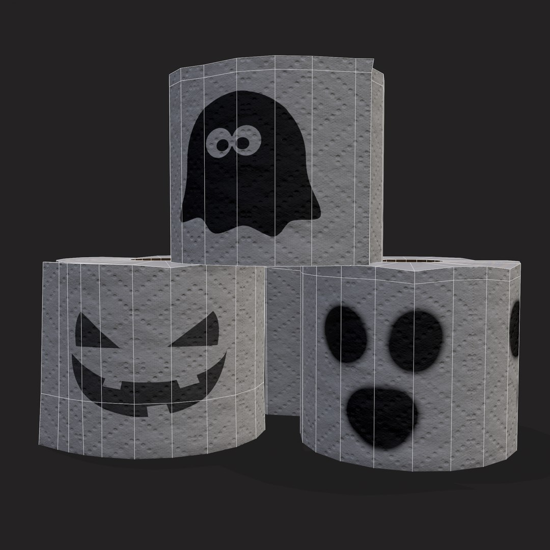 Spooky Toilet Paper 3D - TurboSquid 1908828