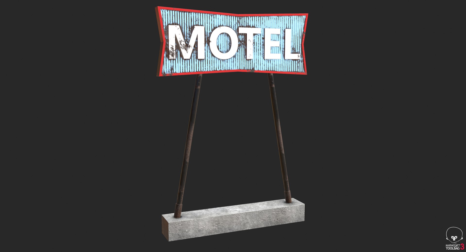 3D Model Realistic Motel Sign Ready - TurboSquid 1270186