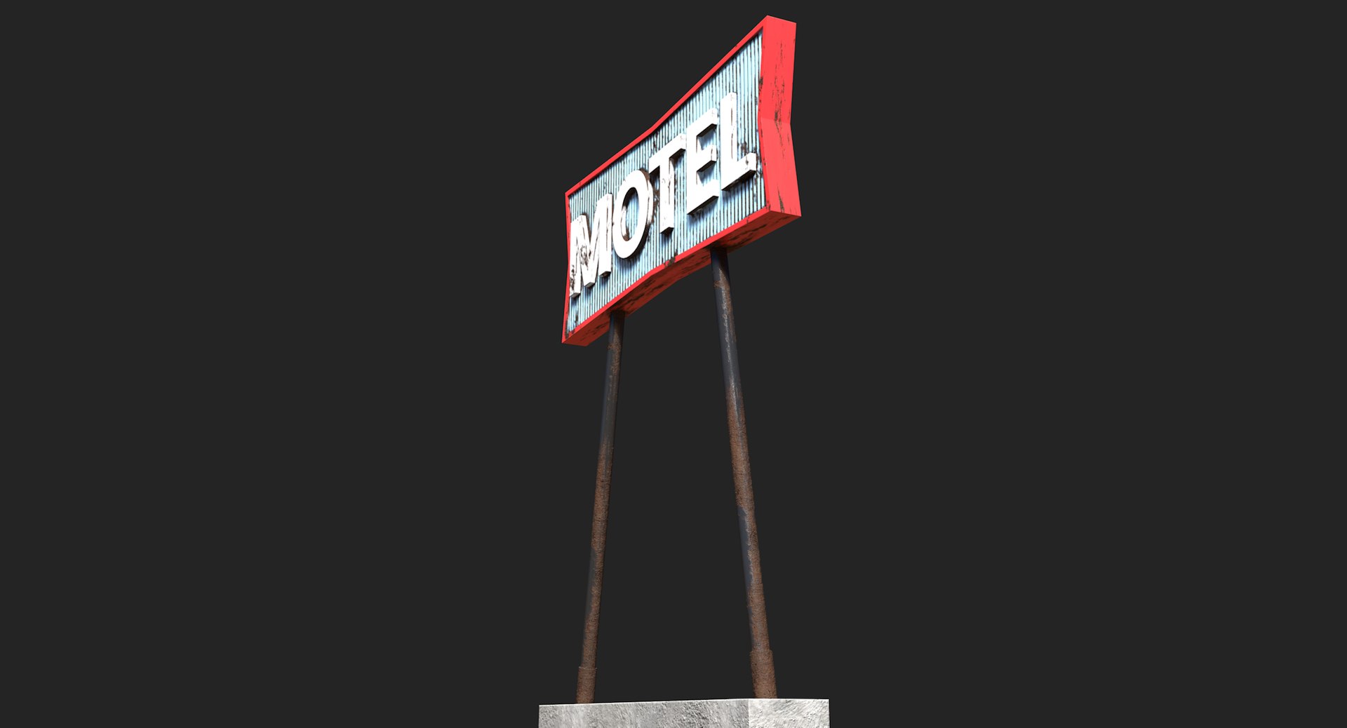 3D Model Realistic Motel Sign Ready - TurboSquid 1270186