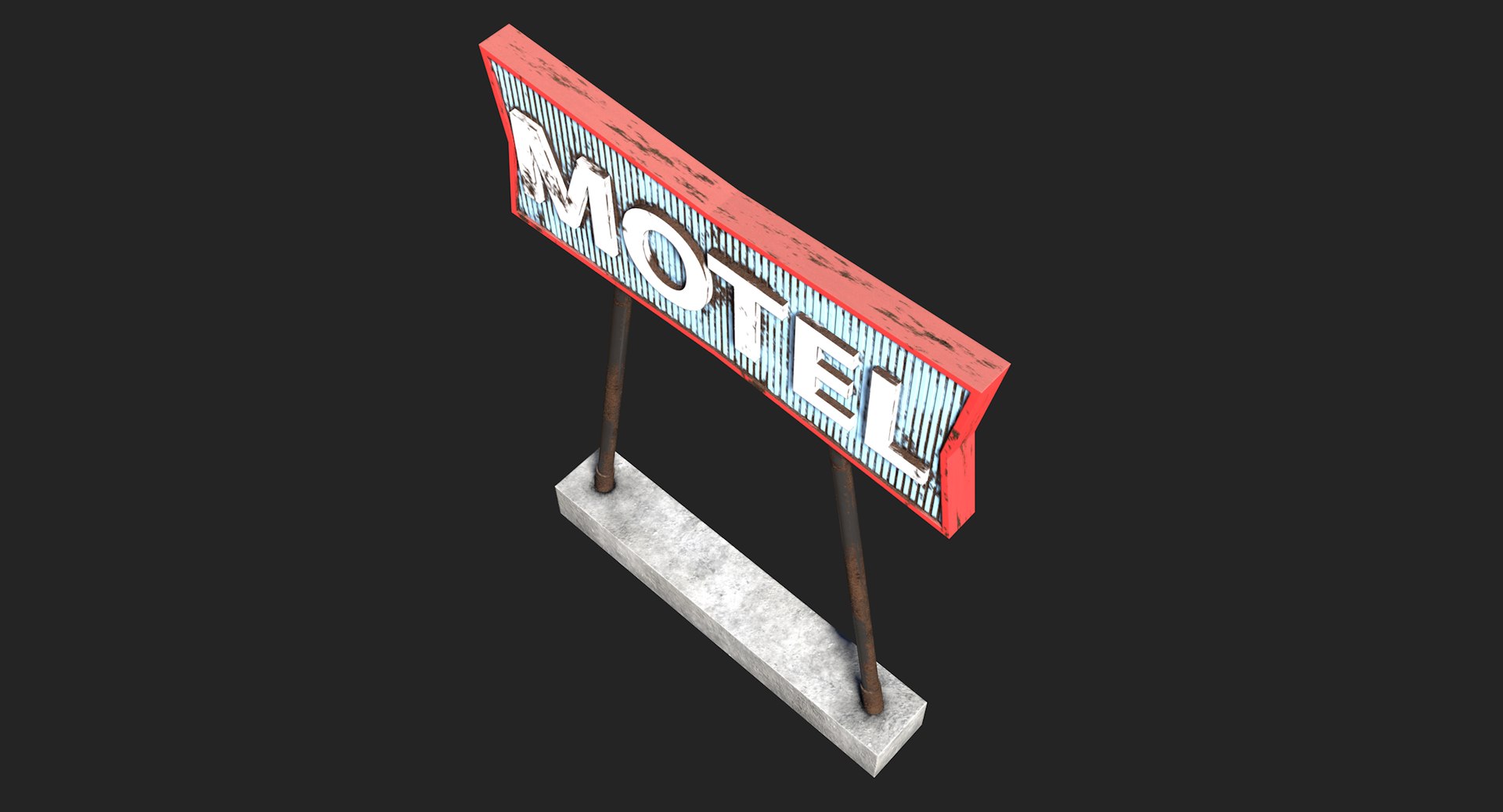 3D Model Realistic Motel Sign Ready - TurboSquid 1270186