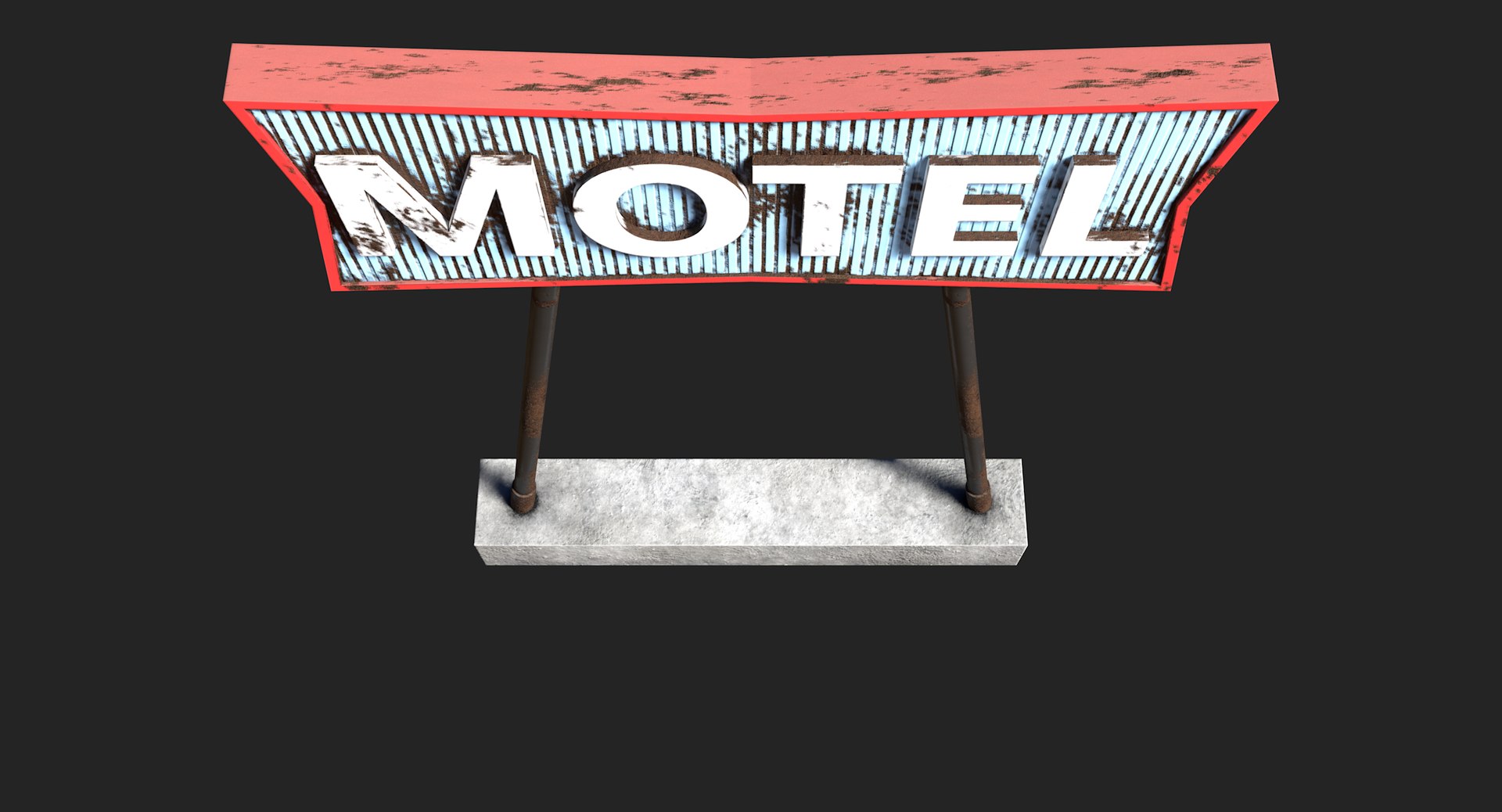 3D Model Realistic Motel Sign Ready - TurboSquid 1270186