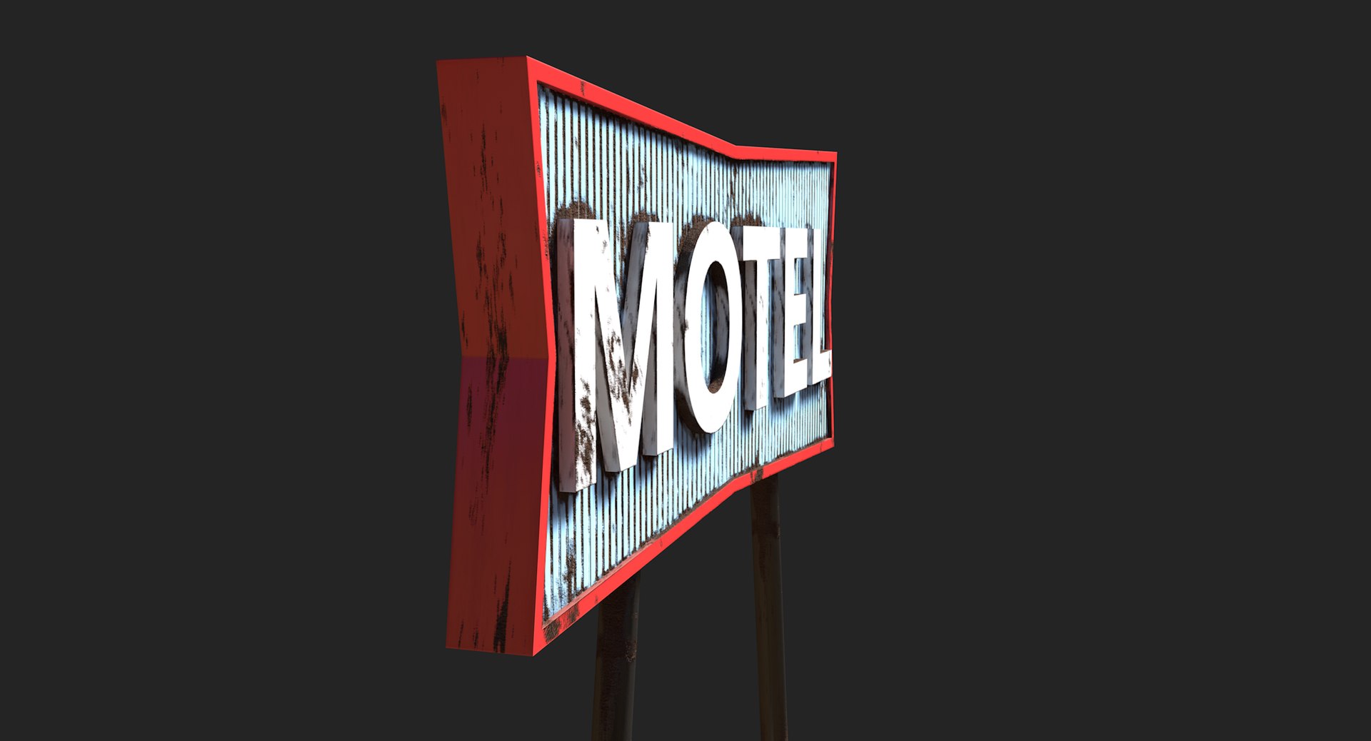 3D Model Realistic Motel Sign Ready - TurboSquid 1270186