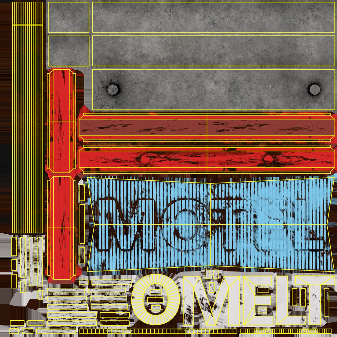 3D Model Realistic Motel Sign Ready - TurboSquid 1270186