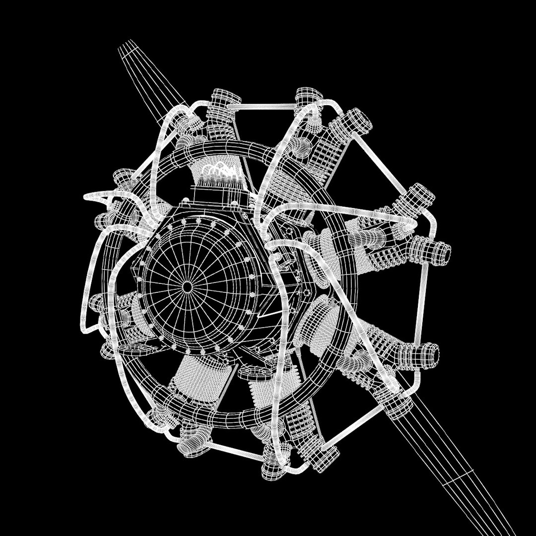 Radial Engine 3d Max