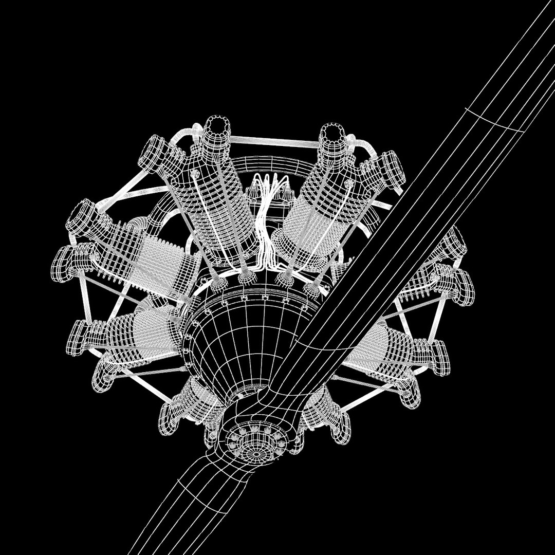 Radial Engine 3d Max