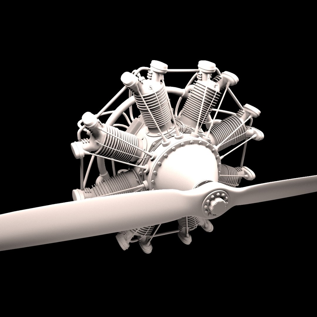 Radial Engine 3d Max