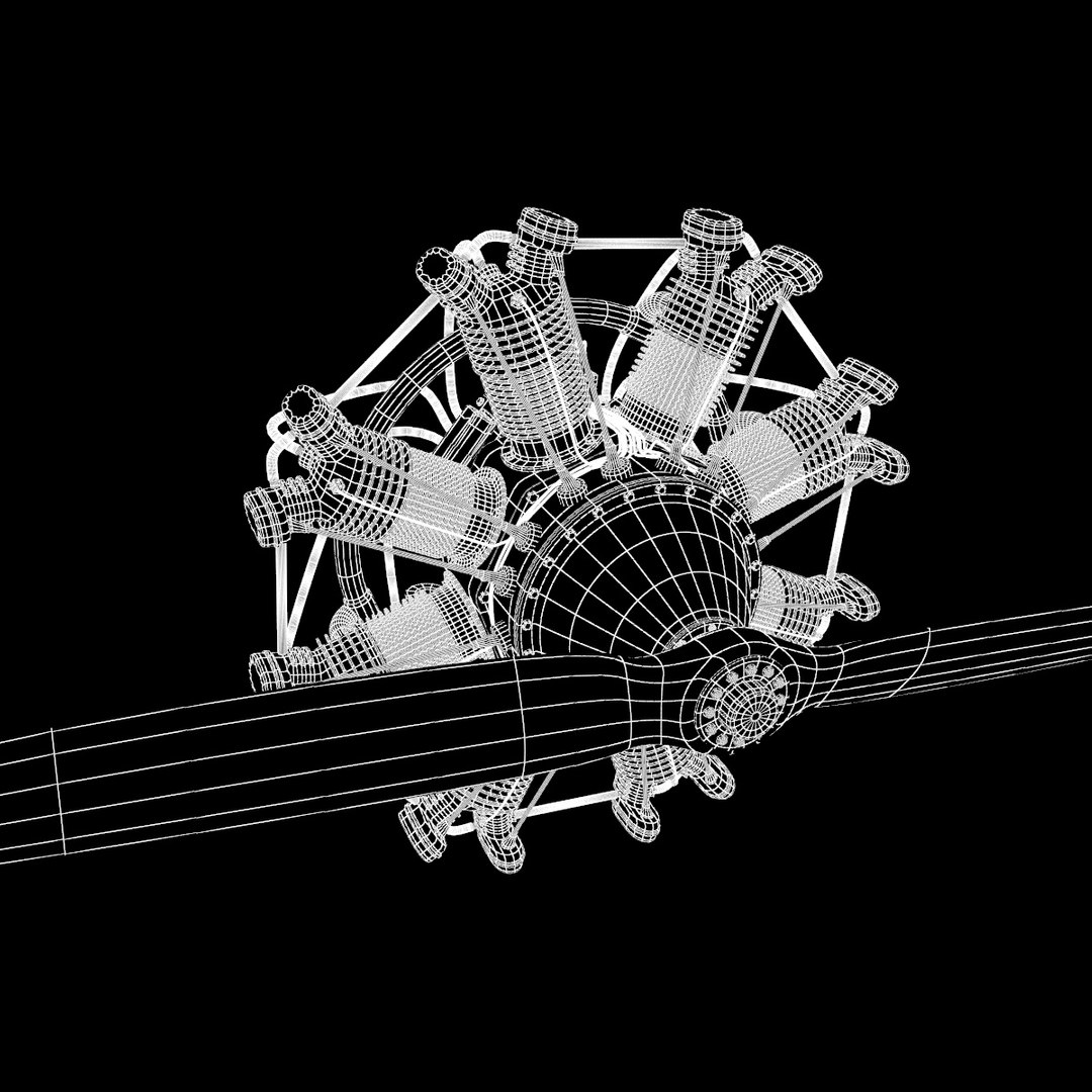 Radial Engine 3d Max