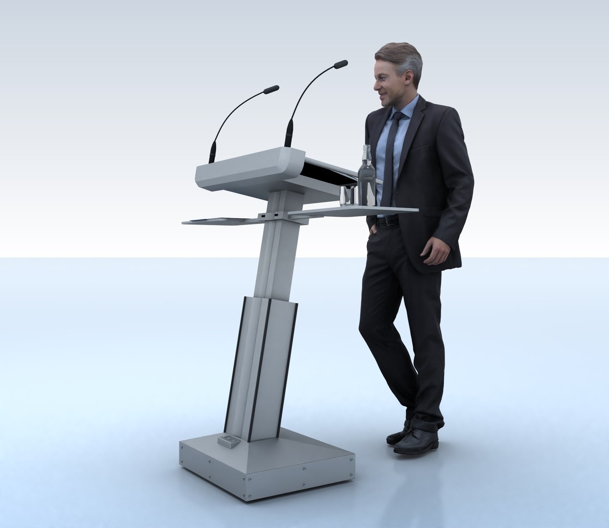 3D Modern Digital Lectern -1 Model - TurboSquid 1978454