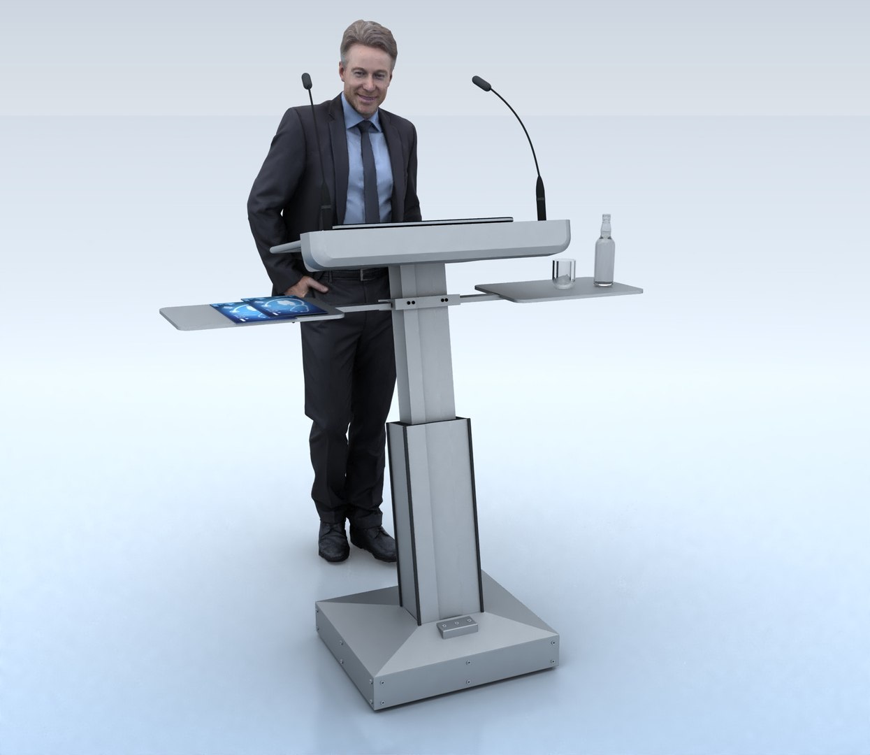 3D Modern Digital Lectern -1 Model - TurboSquid 1978454