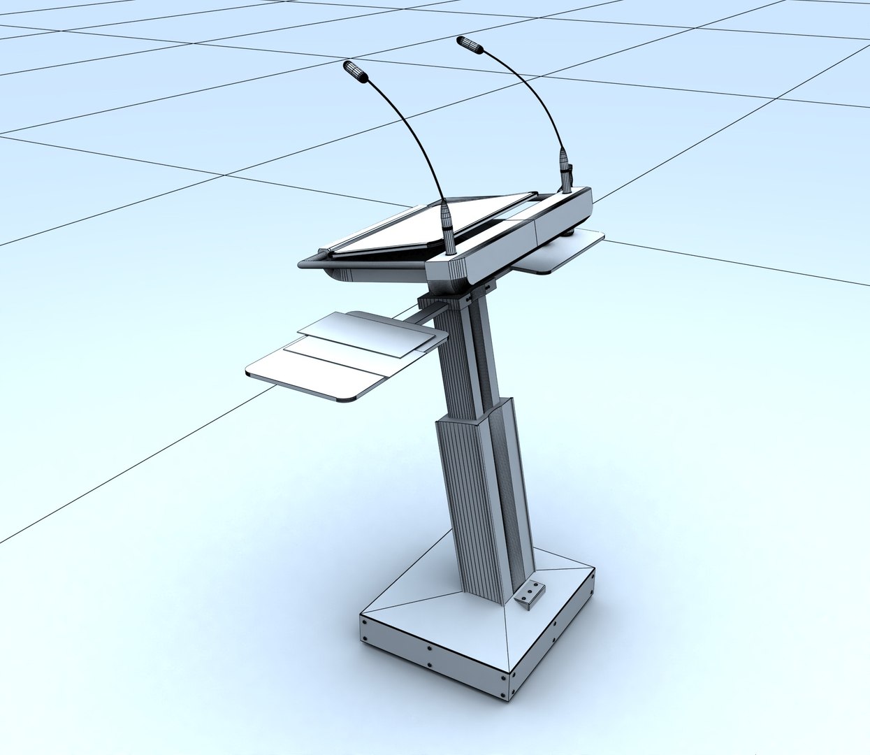 3D Modern Digital Lectern -1 Model - TurboSquid 1978454