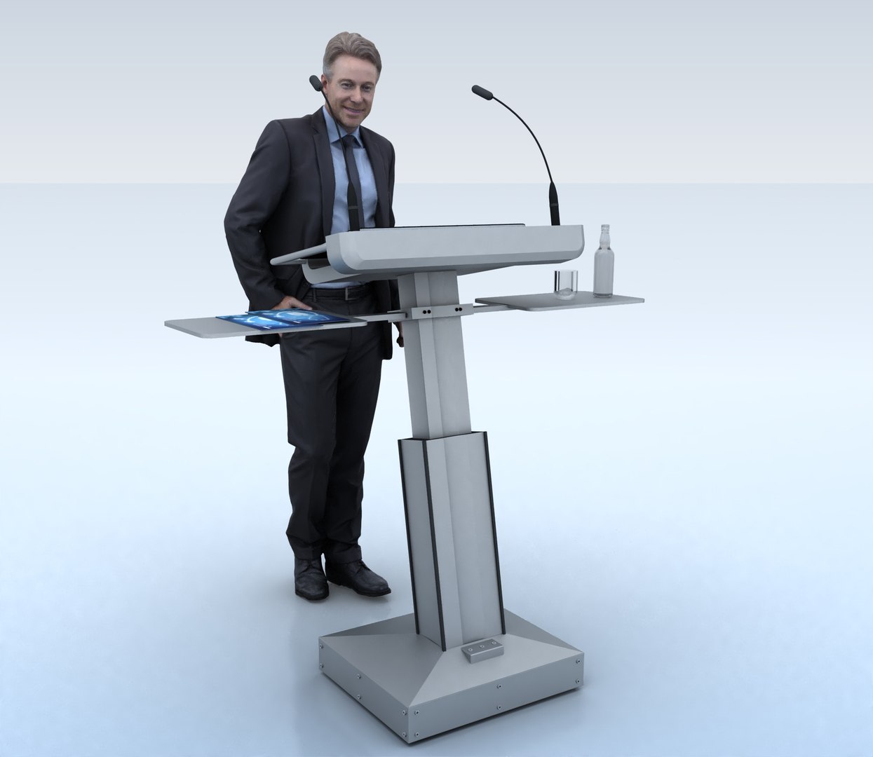 3D Modern Digital Lectern -1 Model - TurboSquid 1978454