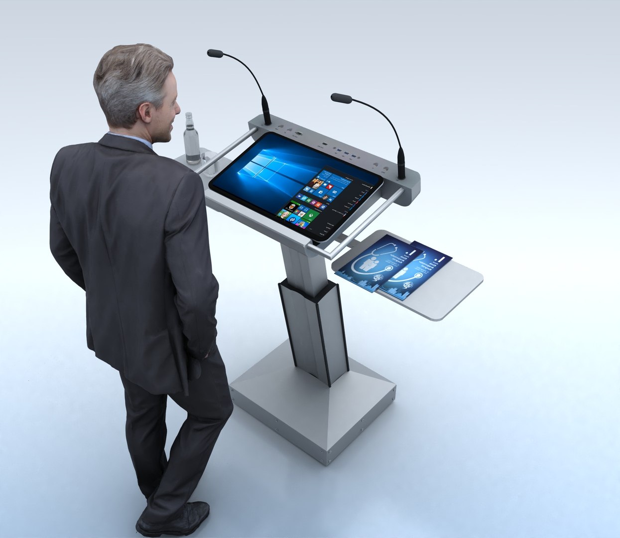 3D Modern Digital Lectern -1 Model - TurboSquid 1978454