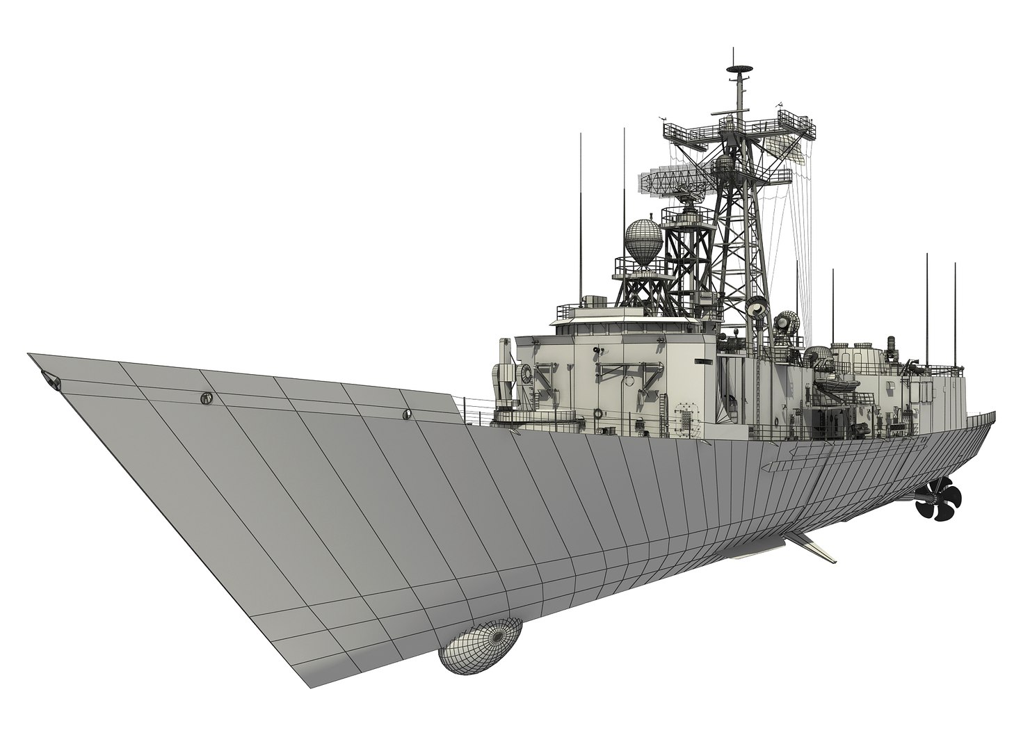 Australian Perry Class Frigate 3D Model - TurboSquid 1393772