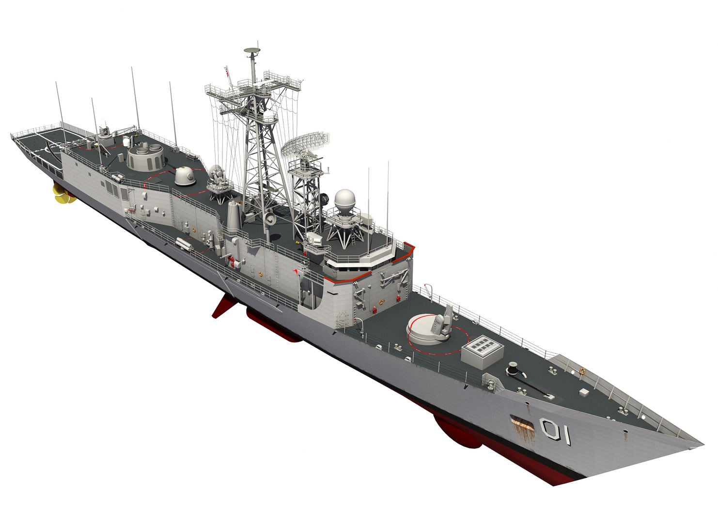 Australian Perry Class Frigate 3D Model - TurboSquid 1393772