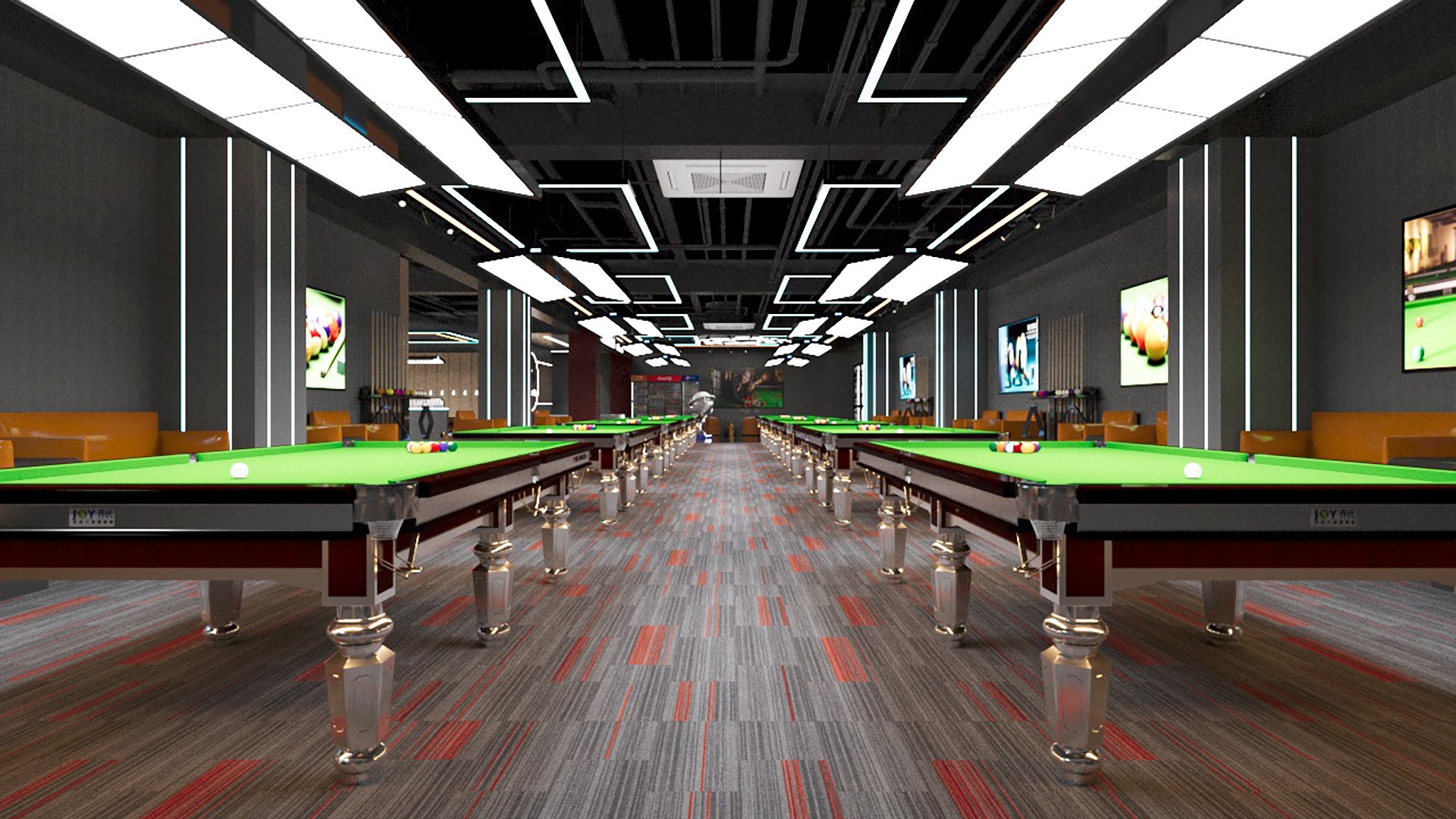 3D Billiards Billiards Room Chess Room Snooker Commercial Space Home ...
