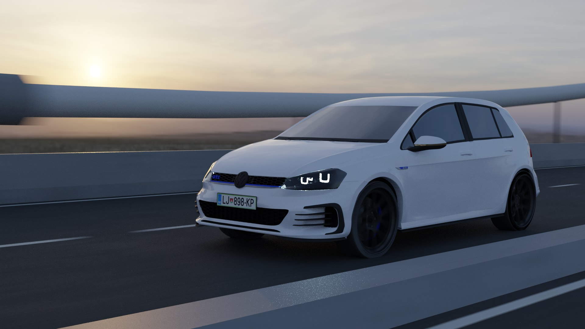 3D Golf 7 GTE model - TurboSquid 2074919