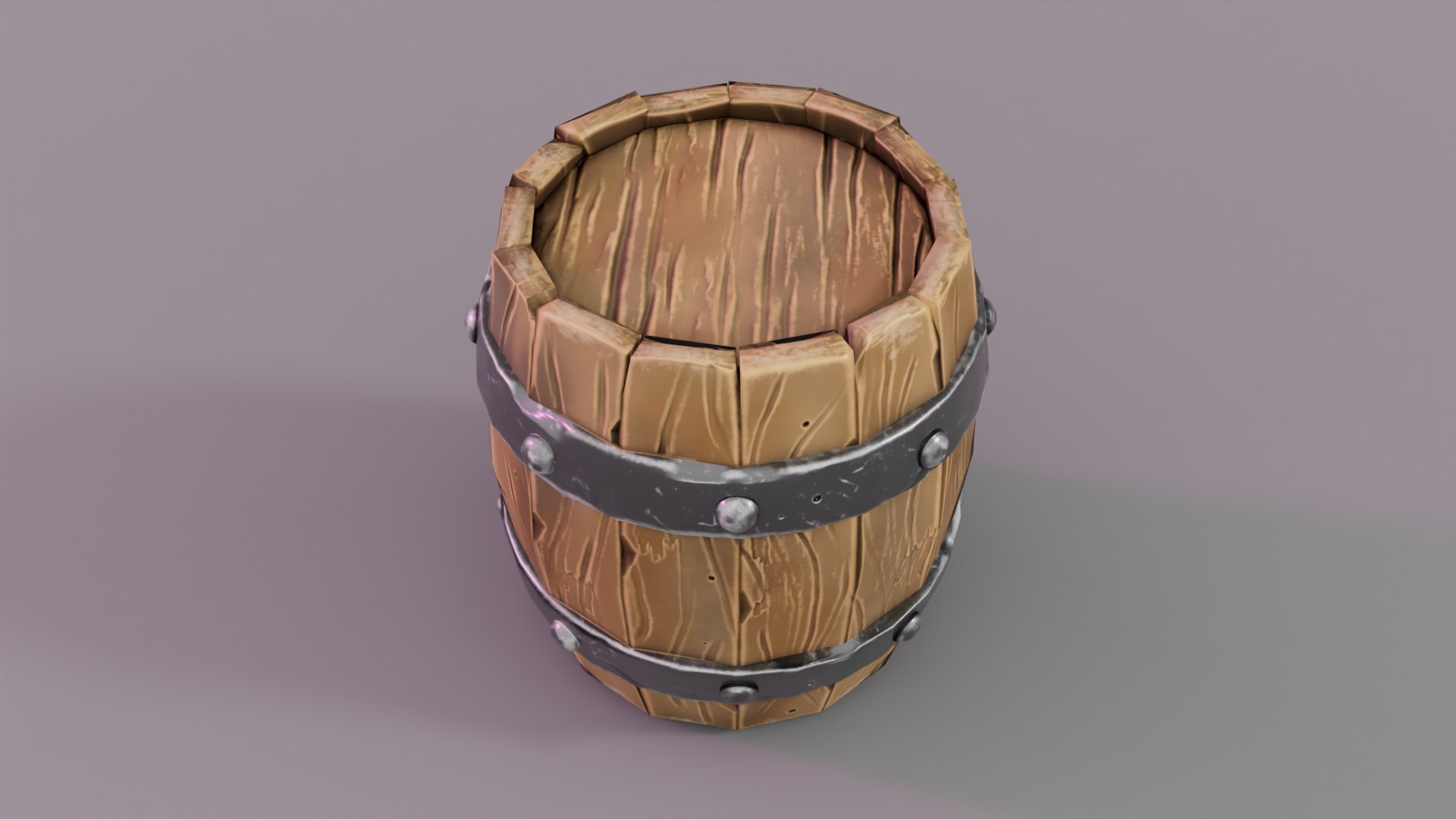 3D Stylized Barrel Model - TurboSquid 2257024