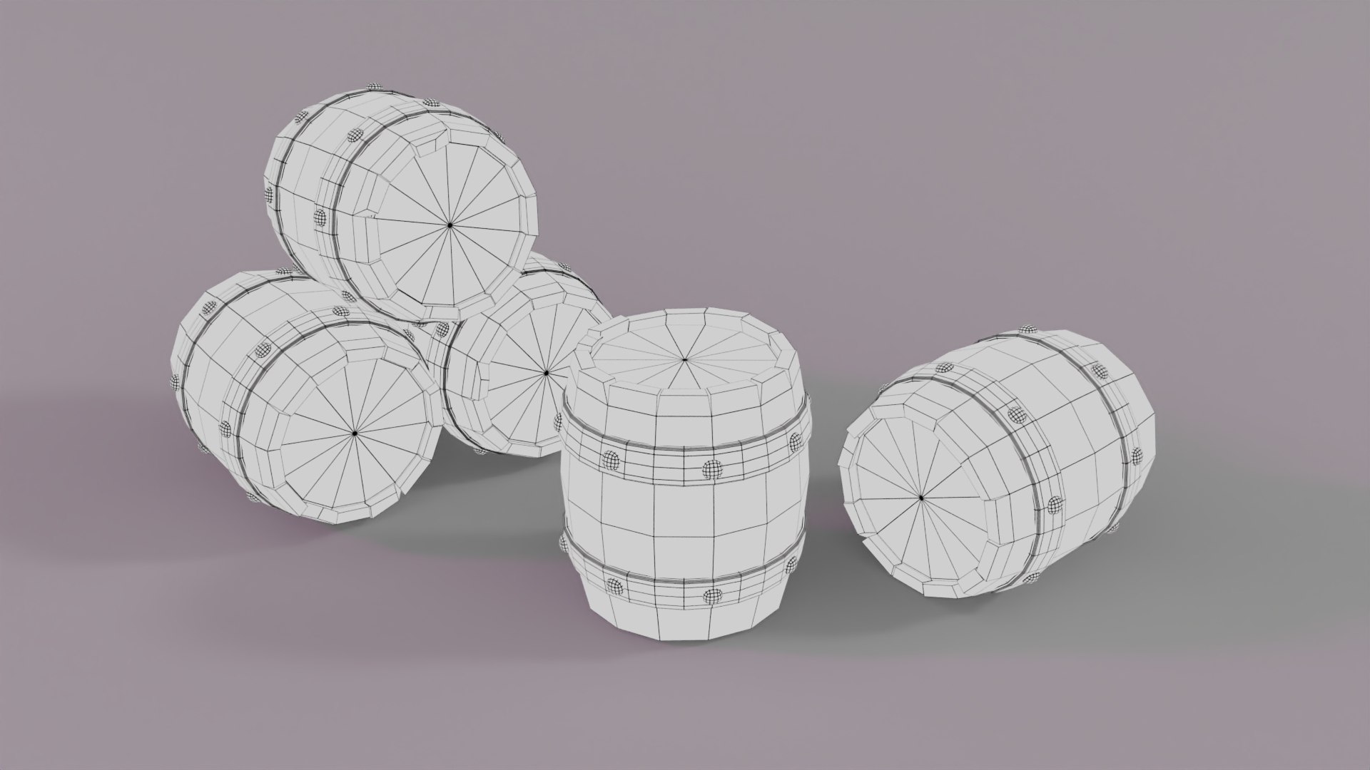 3D Stylized Barrel Model - TurboSquid 2257024